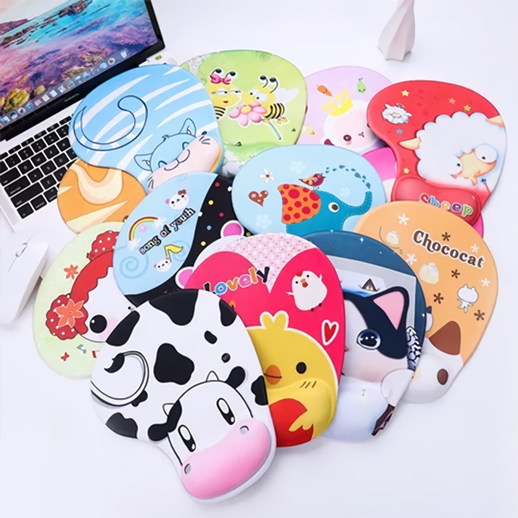 Jual Mouse Pad Silikon Dengan Bantalan Pergelangan Tangan Motif Kartun ...