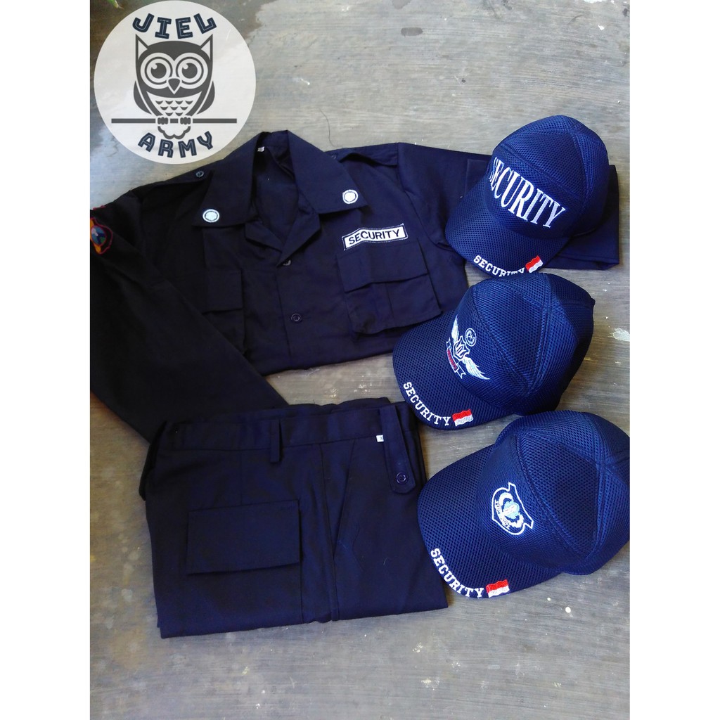 Jual Seragam PDL Security Satpam Plus Topi | Shopee Indonesia
