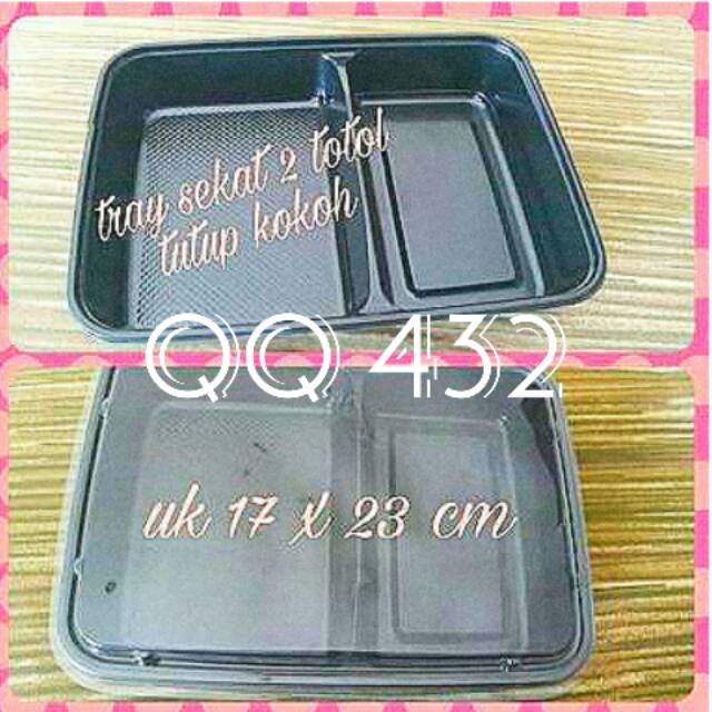 Jual Box Bento 2 sekat / Mika Bento sekat 2 / Tempat makanan / Lunch ...