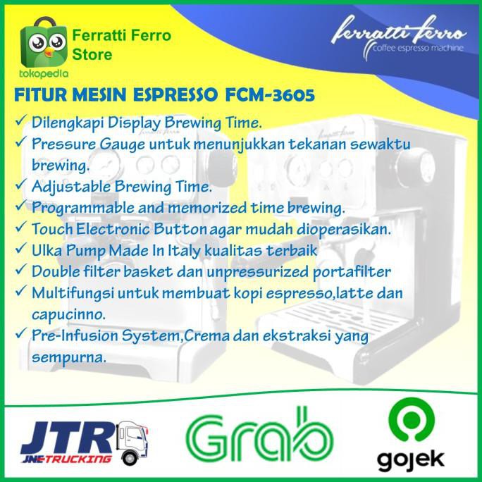 Jual Mesin Pembuat Kopi Espresso Maker Ferati Ferro Fcm 3605 Fcm3605 ...