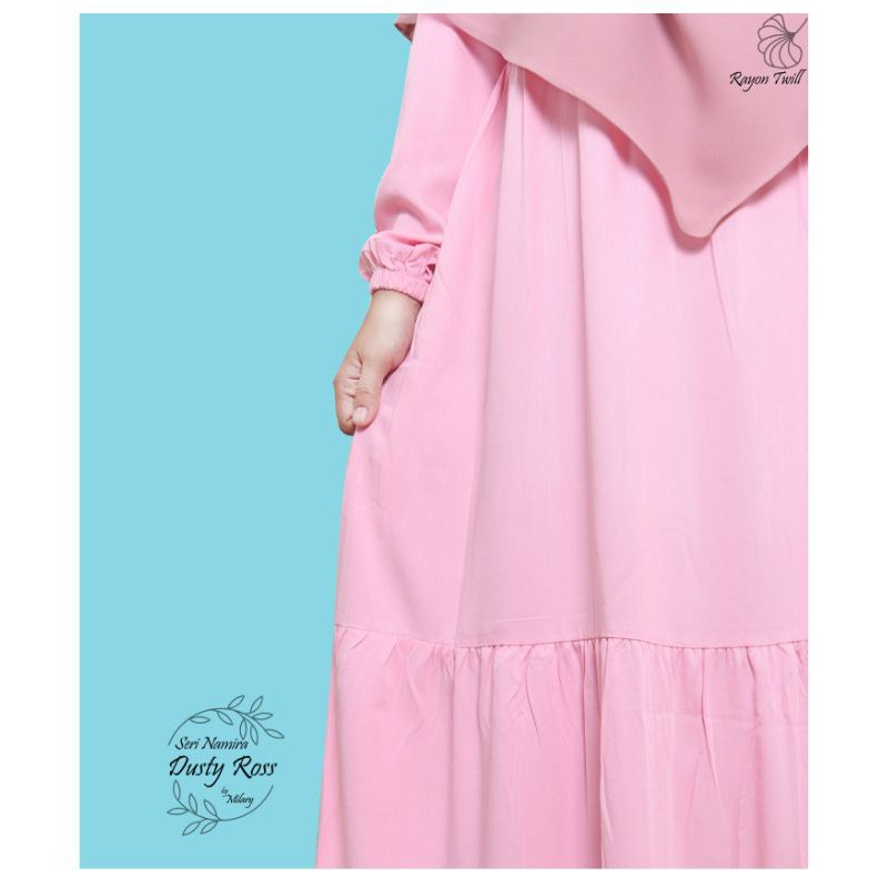 Jual HOMEDRESS GAMIS DASTER BAJU MUSLIM DEWASA MILARY RAYON PINK POLOS ...