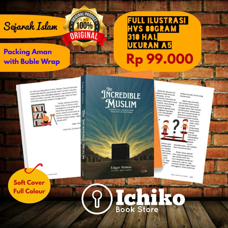 Jual THE INCREDIBLE MUSLIM by Edgar Hamas Gen Saladin ORIGINAL | Shopee ...