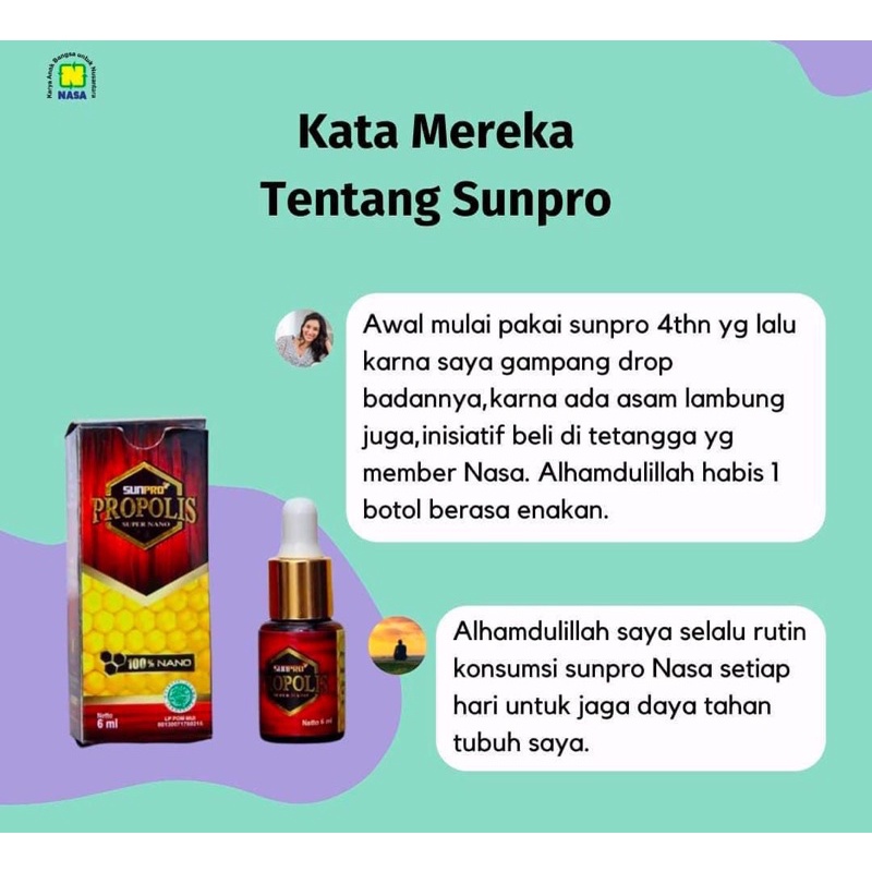 Jual SUNPRO ( SUPER NANO PROPOLIS NASA ) | Shopee Indonesia