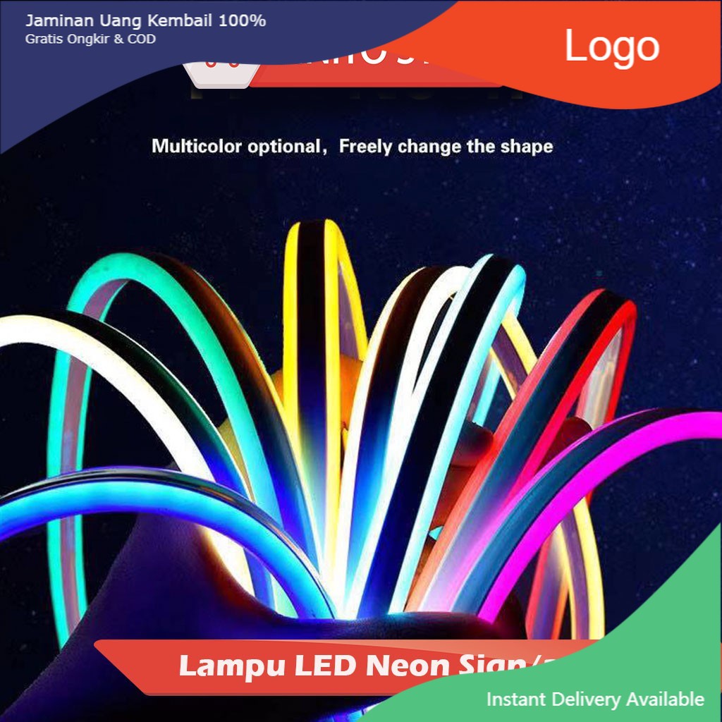 Jual Neon Flexible 220v Per Meter / Lampu LED Neon Sign/ Anti Air A ...