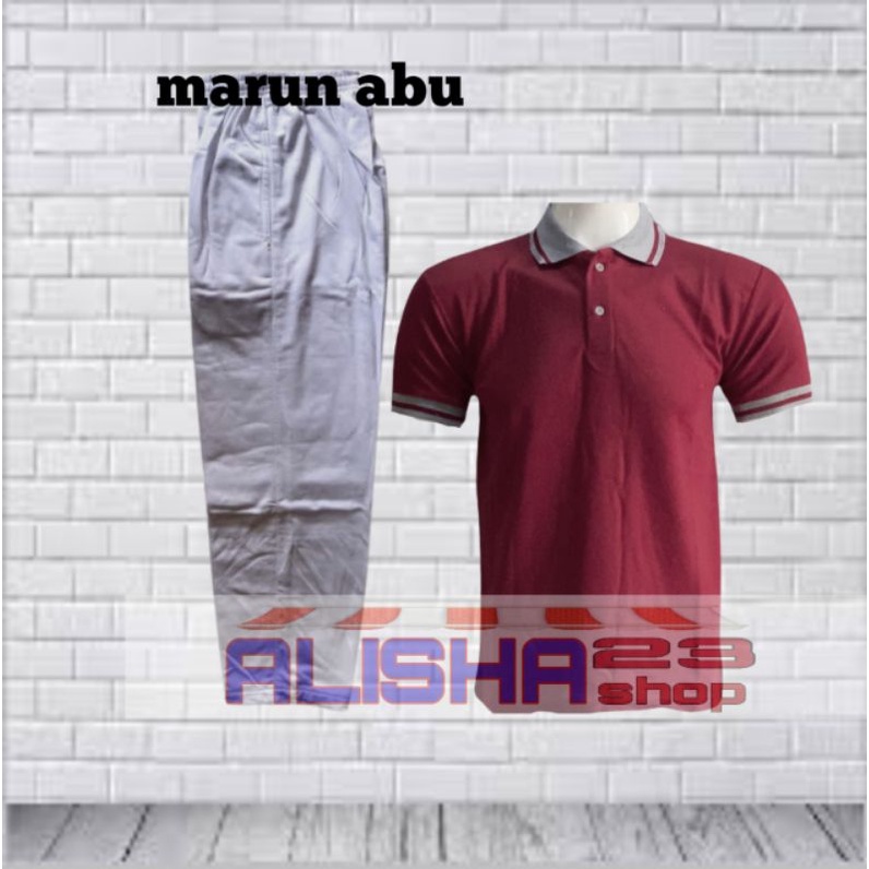 Jual Setelan Training Abu Polos Kaos berkerah lengan pendek / stelan ... Jual Setelan Training Abu Polos Kaos berkerah lengan pendek / stelan ...