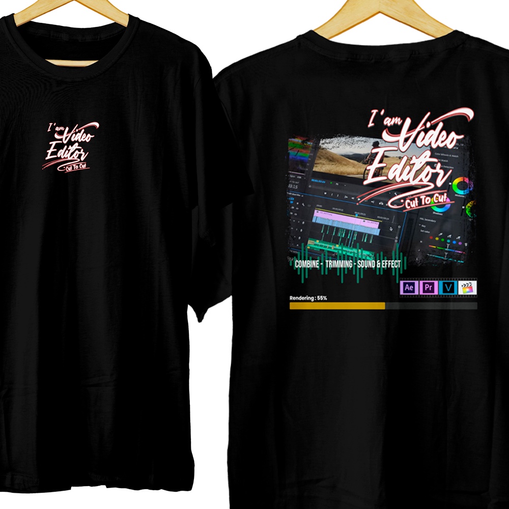 Jual KAOS MULTIMEDIA BROADCASTING DESAIN GRAFIS VIEDO EDITOR CAMPERS ...