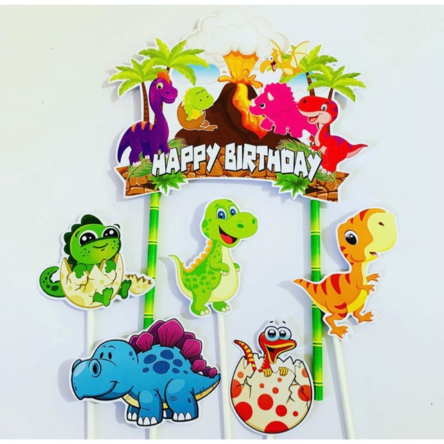 Jual Dinosaurus Cute Telor Dino Topper Cake Birthday / Hiasan Kue Ulang ...
