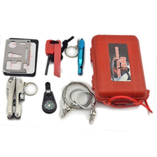 Jual Survival / Complete Survival Kit Box Tool Pack Emergency | Shopee ...