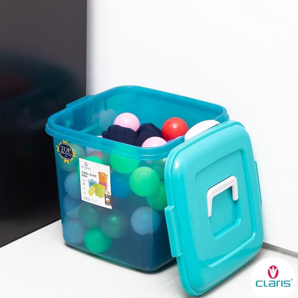 Jual Claris Container Q-Bic Box Hd 1057 (24 Liter) - Box penyimpanan ...