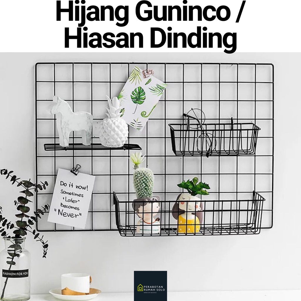 Jual Hijang Guninco | Hiasan Dinding Kamar | Wire Grid Wall | Perabotan ...