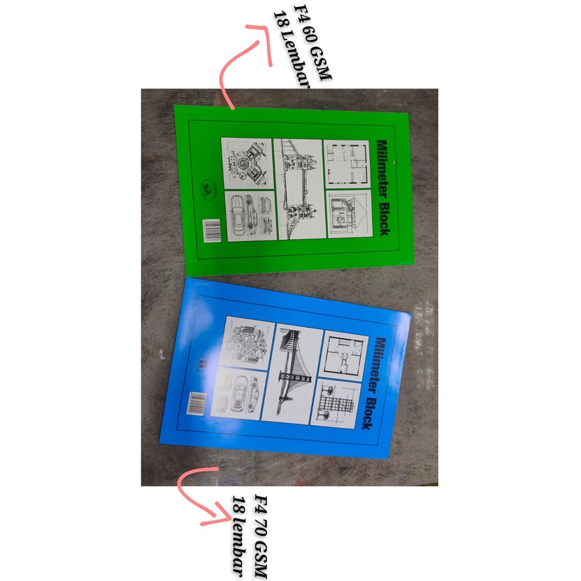Jual buku milimeter blok tiara folio biru 70 gsm 18 lembar | Shopee ...