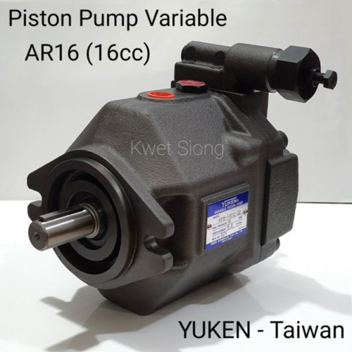 Jual piston pump hydraulic AR16-FR01C-22 pompa piston variable single 16cc-axial port merk YUKEN ...