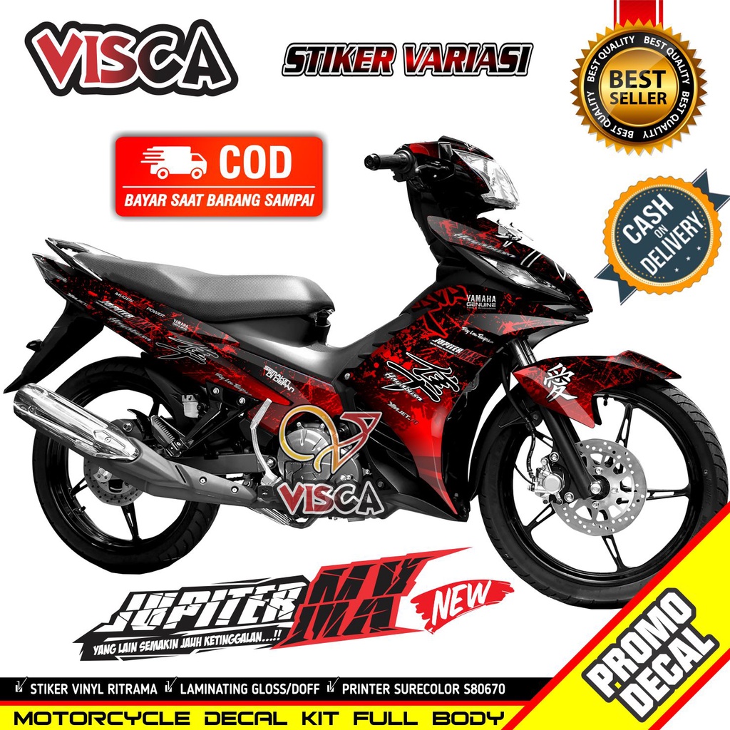Jual (COD) Stiker Jupiter Mx 135 New Full Body Decal Jupiter Mx 135 New ...