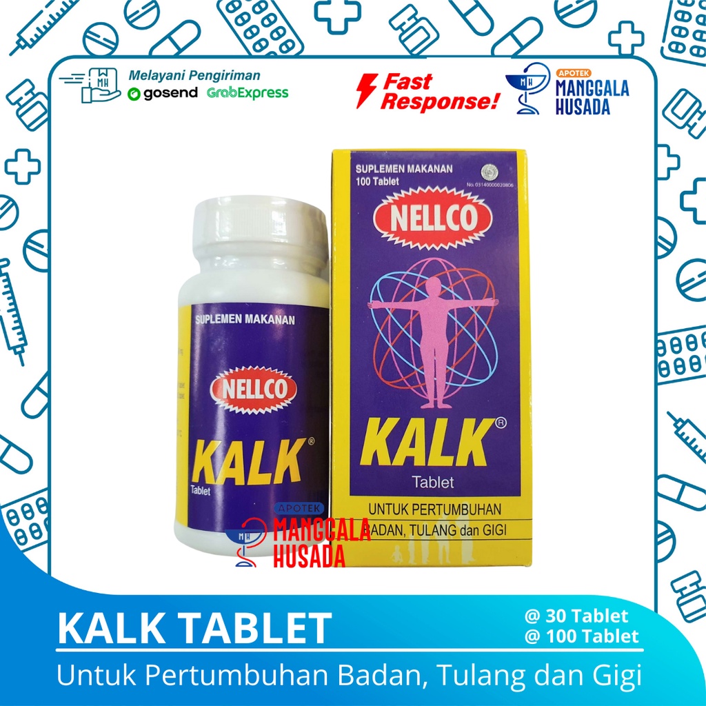 Jual KALK TABLET NELLCO SUPLEMEN KALSIUM | Shopee Indonesia