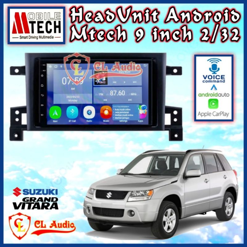 Jual Head Unit Android Mtech 9 Inch OEM Suzuki Grand Vitara 2005 Up Car Play | Shopee Indonesia