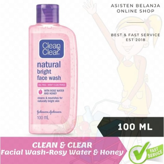 Jual CLEAN & CLEAR Natural Bright Face Wash 100 ml Clean and Clear ...