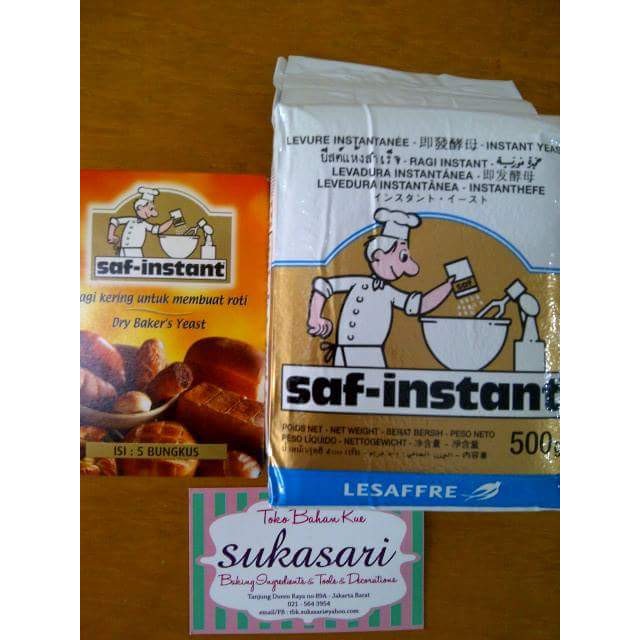 Jual Saf instant 5x11gr sachet instant yeast pengembang roti | Shopee ...