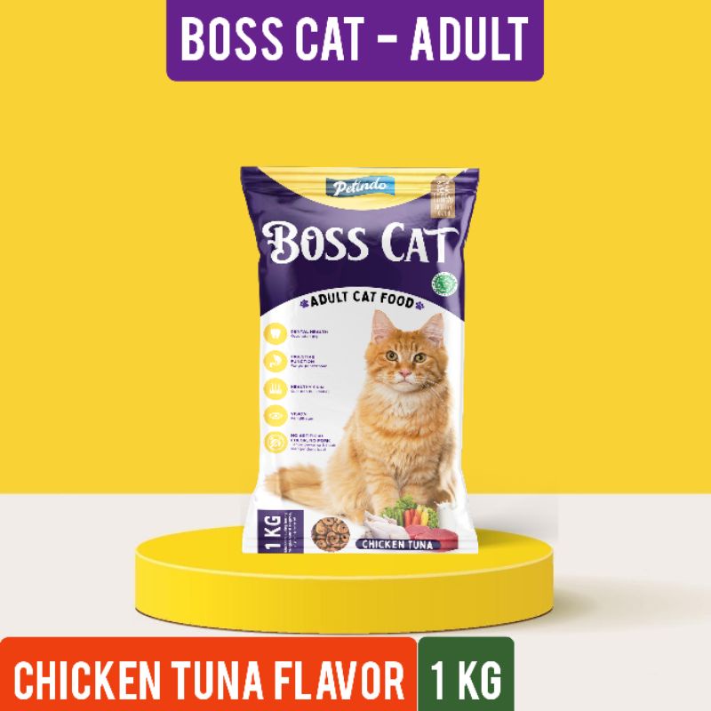 Jual BOSS CAT ADULT 1KG - Makanan kucing kering dry food | Shopee Indonesia