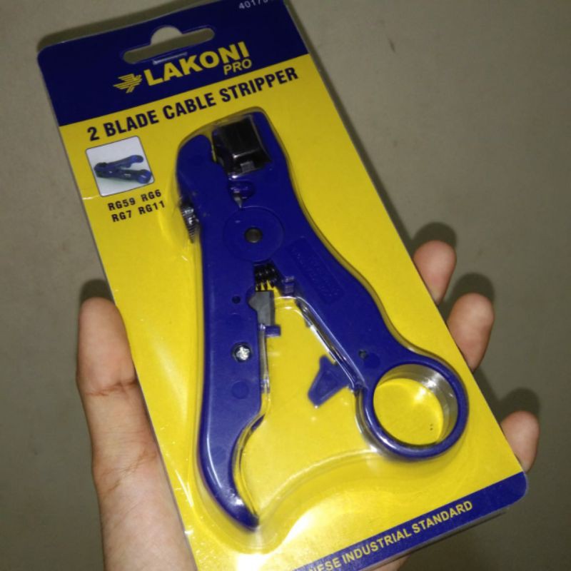 Jual JETJO TOOLS PISAU CUTTER PEMOTONG KABEL 2 BLADE CABLE STRIPPER ...