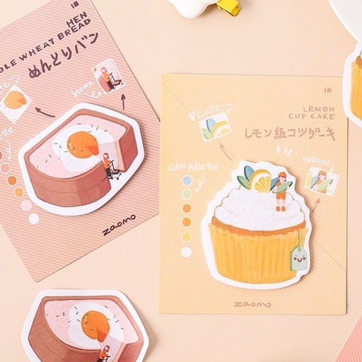 Jual Sticky Sticker Notes Warna Pastel Lucu Unik Kertas Coretan Tempel ...