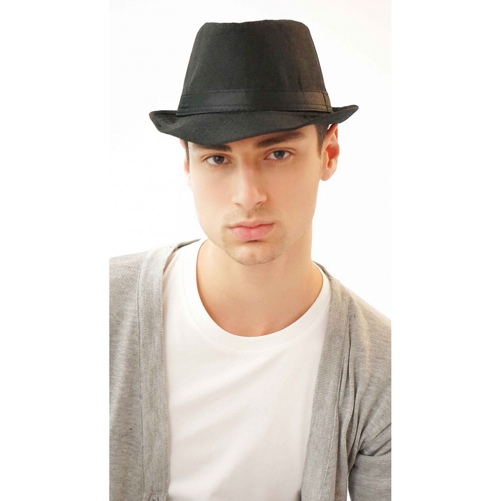 Jual Houseofcuff Topi Fedora Hat Black Fedora - Hitam | Shopee Indonesia