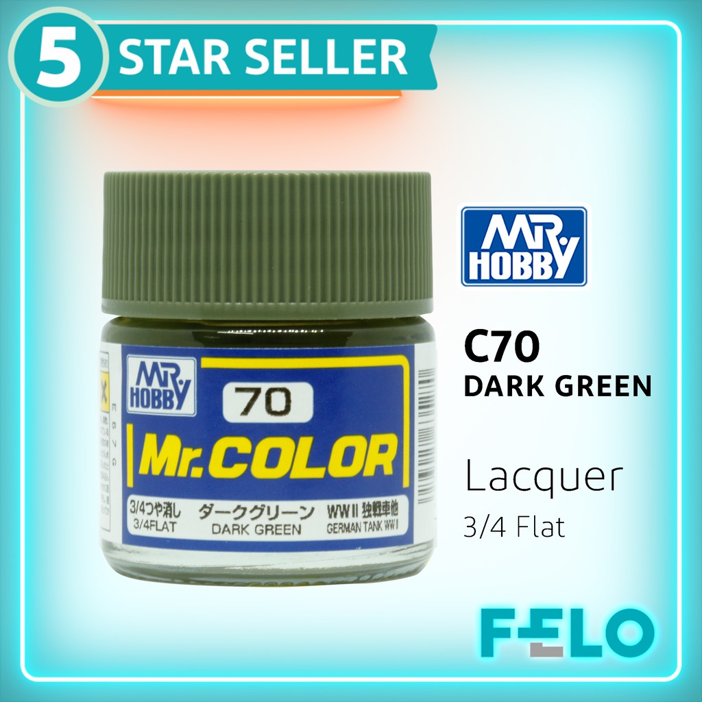 Jual CAT GUNDAM - MOKIT MR COLOR DARK GREEN C 70 / MR HOBBY C70 ...