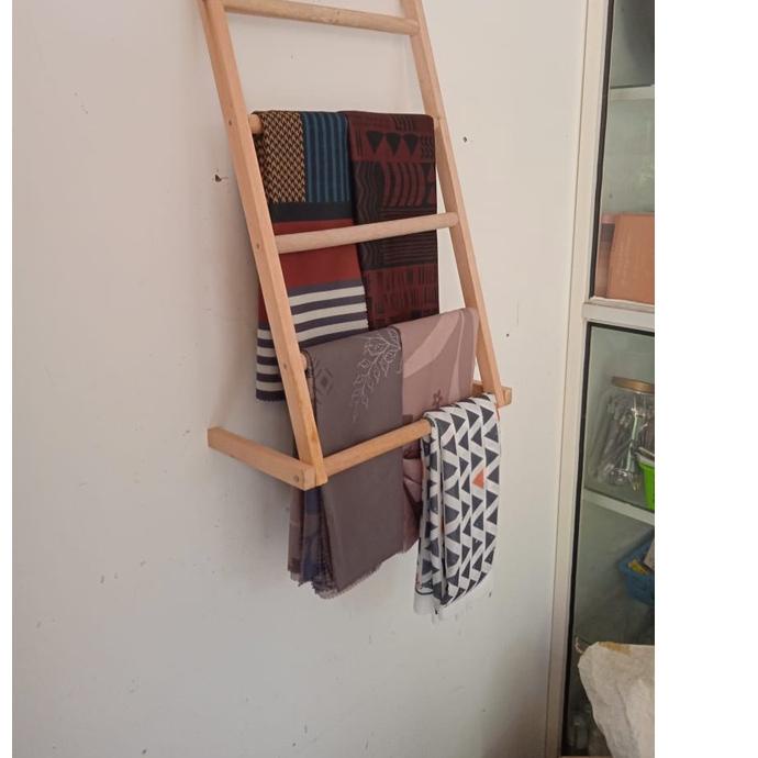 Jual |Promo!!!|launching|New! Hanger Jilbab kayu/ Tempat mukena ...
