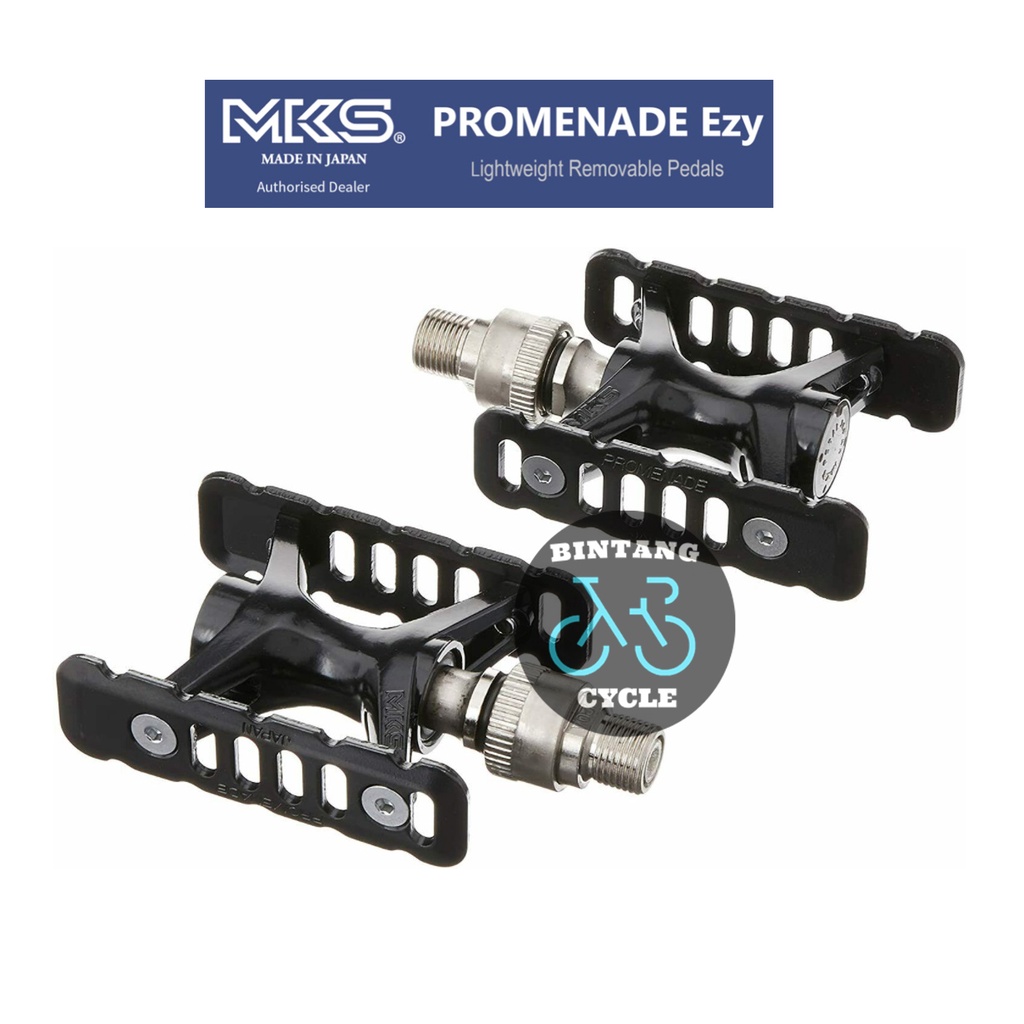 Jual MKS Promenade Ezy Pedals Black Quick Release Pedal - Original Japan Via | Shopee Indonesia