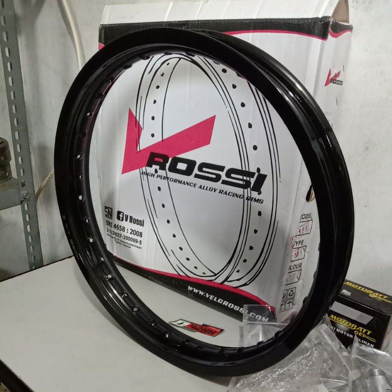 Jual velg v rossi hitam glossy ukuran 160x18 185x18 | Shopee Indonesia