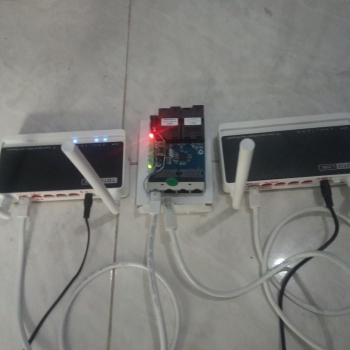 Jual HTB 2 FO 4 LAN Modif POE IN 9-24V 3 Port | Shopee Indonesia