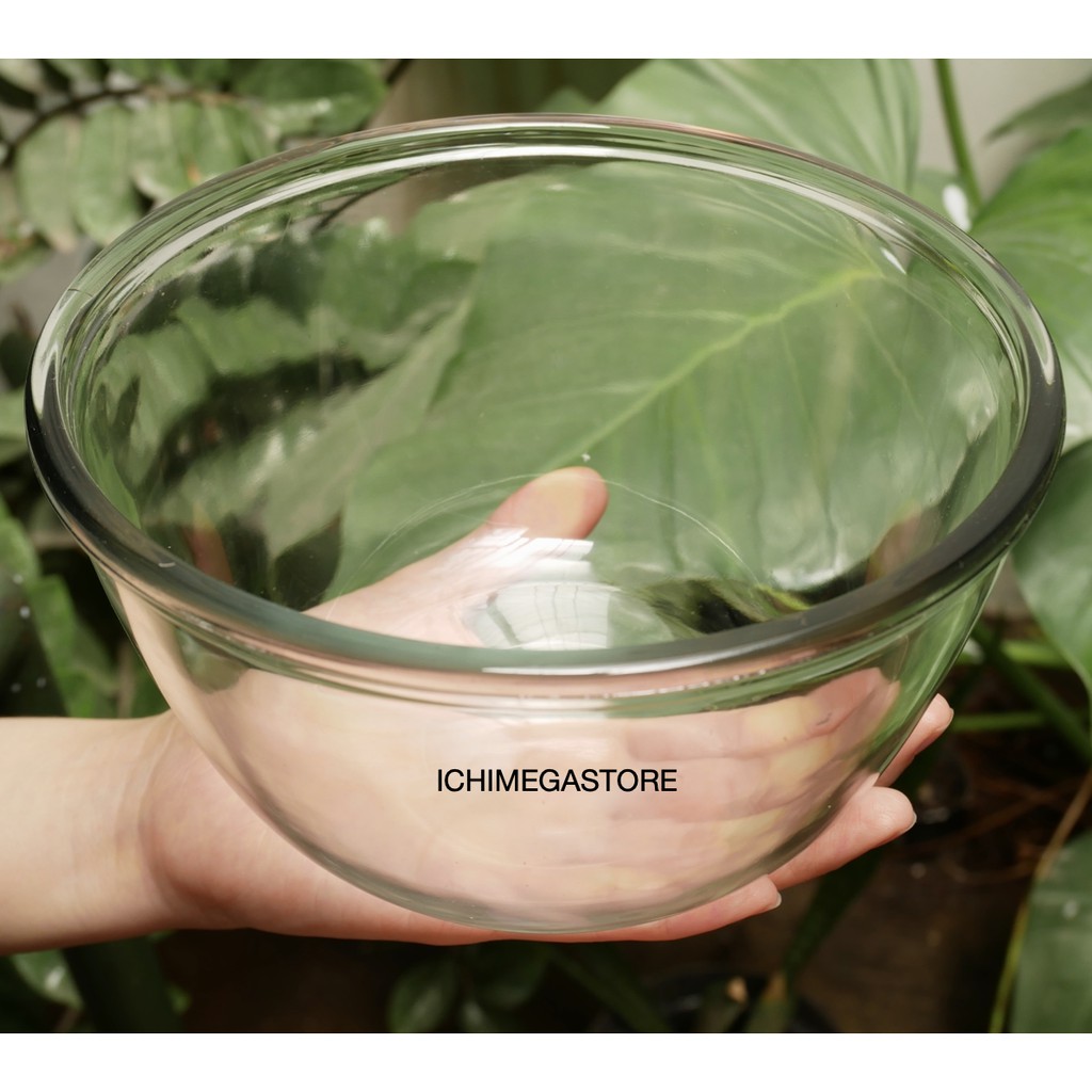 Jual ICHIMEGASTORE Mangkuk Kaca Diameter 17,5 cm Elegant Design Glass ...
