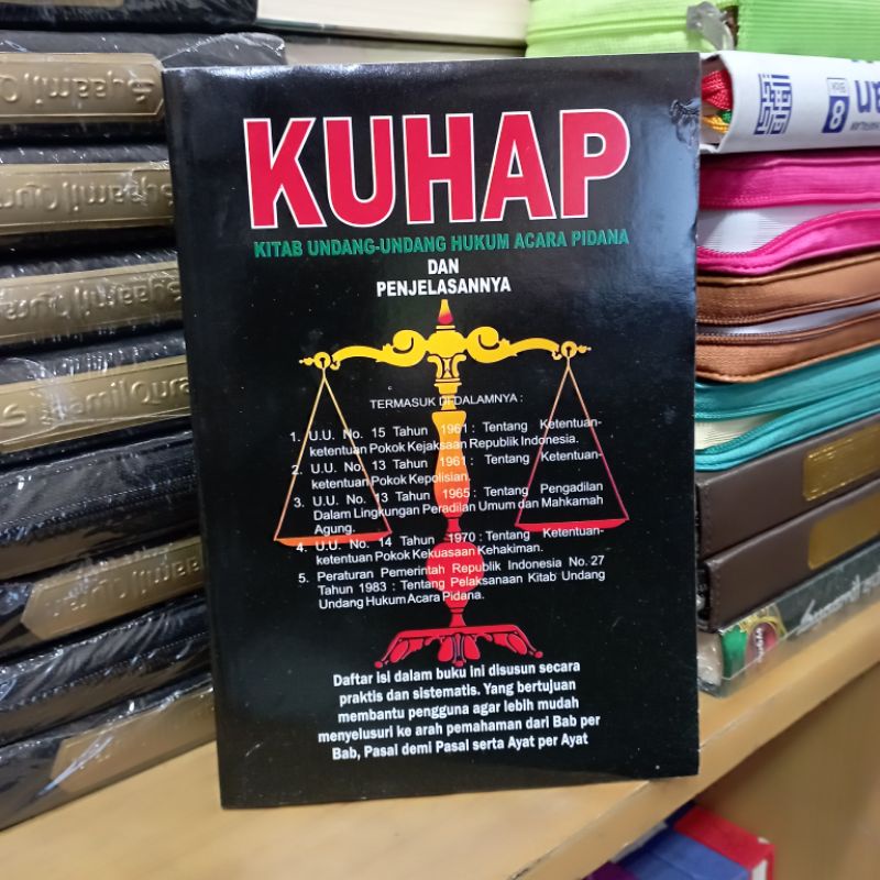 Jual Bintang Indonesia Jakarta - Buku KUHAP Kitab Undang-Undang Hukum ...