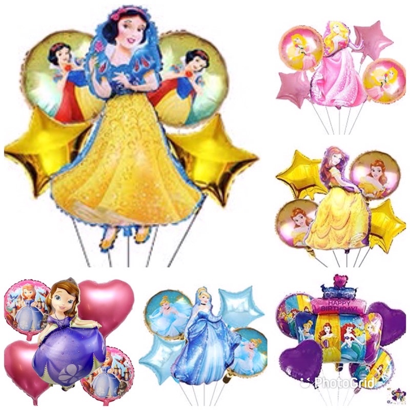 Jual Paket set balon Princess snow white / Aurora / sofia / cinderella ...
