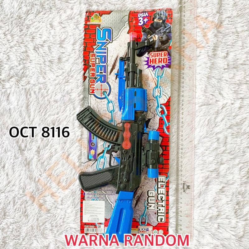 Jual MAINAN OCT 8116 SNIPER SUPER GUN SENAPAN PISTOL PISTOLAN PERANG ...