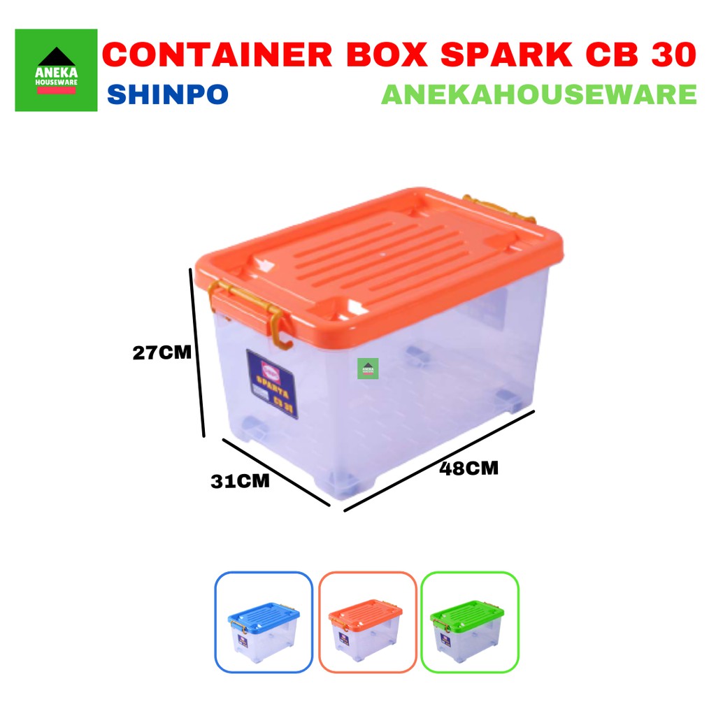 Jual Box Plastik Tempat Penyimpanan Container Box Spark SIP 110 CB 30 ...