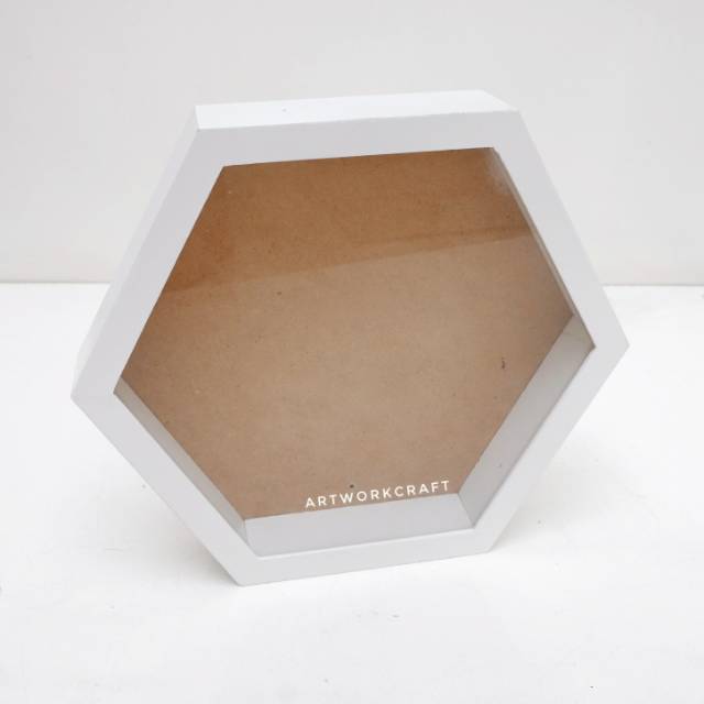 Jual [30cm] Frame Mahar hexagonal 30 cm / Mahar Pernikahan Seserahan Bingkai Hexagonal 30 cm ...