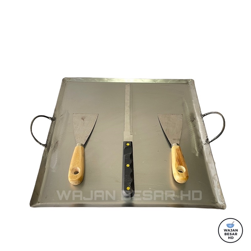 Jual Wajan Roti Bakar 1 Set 35x35 cm Pemanggang Burger Kebab Roti Anti ...