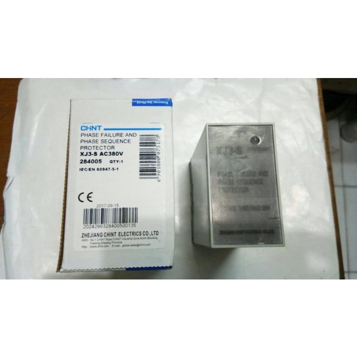 Jual PFR / Phase Failure Relay / Phase Sequence Protector Tipe XJ3-S ...