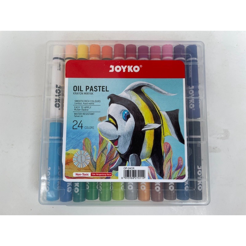 Jual Joyko Oil Pastel/Joyko krayon minyak 24 warna OP-24CR | Shopee ...