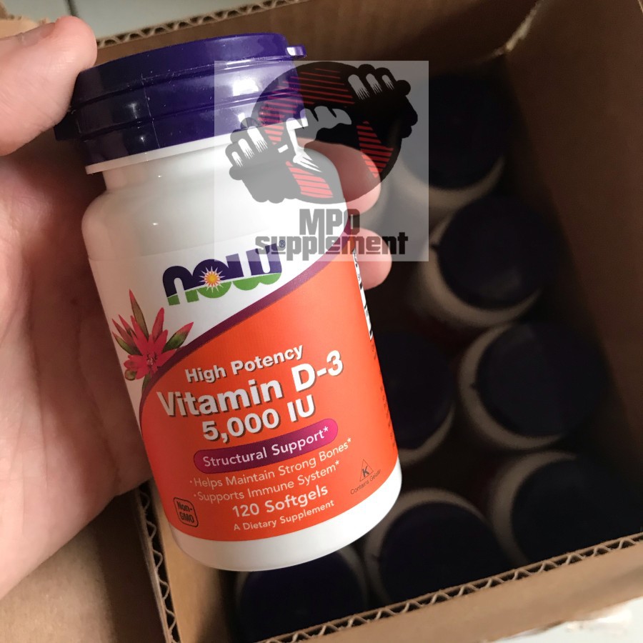 Jual NOW Foods Vitamin D-3 D3 D 5000 IU (120 softgels) ORIGINAL SEGEL | Shopee Indonesia