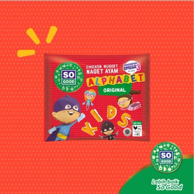 Jual So Good Chicken Nugget Alphabet Original / Naget Ayam Bentuk Huruf ( Abjad ) | Berat Bersih ...