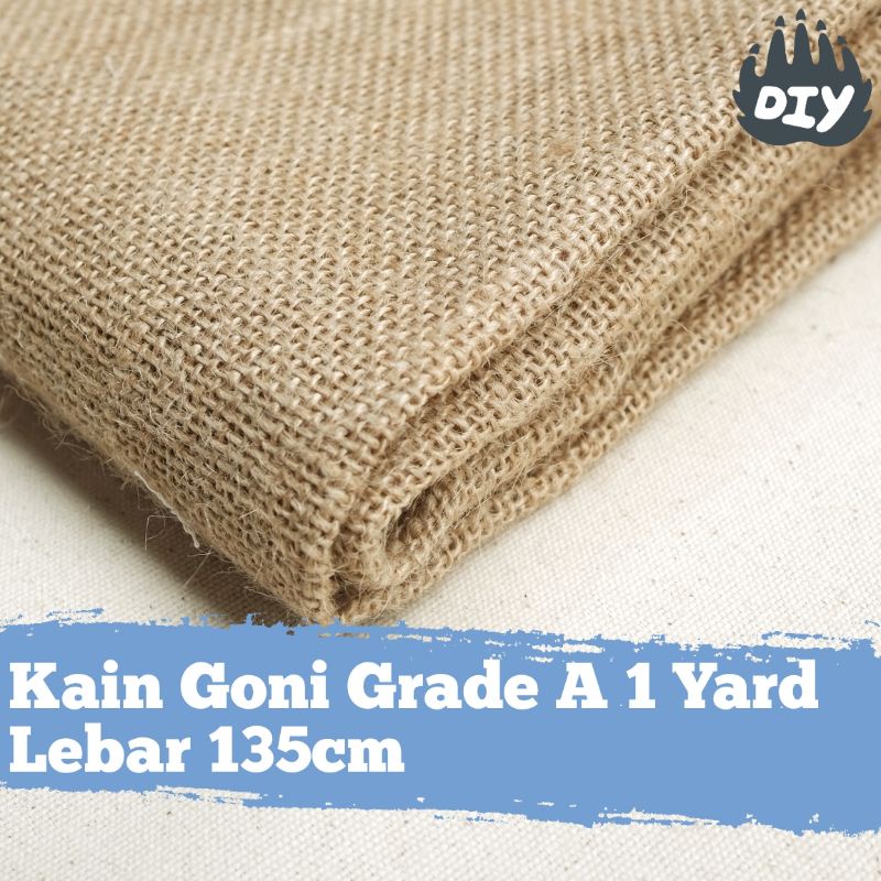 Jual Kain Goni Lokal Grade A 1 Yard Lebar 135cm - Burlap Hessian Jute ...
