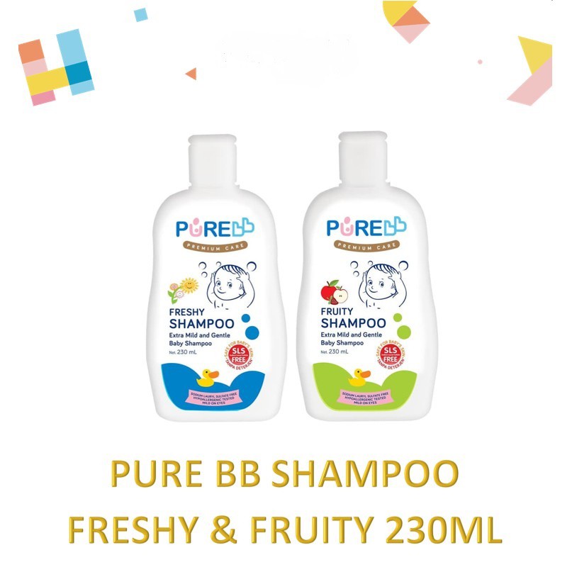 Jual Pure BB / Pure Baby Shampoo Freshy and Fruity 230ml Shampo Bayi ...