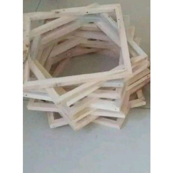 Jual spanram kayu 30x21cm bingkai kayu frame kanvas lukisan | Shopee ...