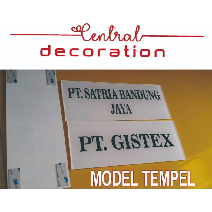 Jual plang akrilik | papan nama toko, perusahaan dan kantor | signage ...