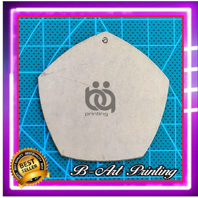 Jual Bahan Medali Akrilik Gordon Bandul Medali wisuda Segi Lima R ...