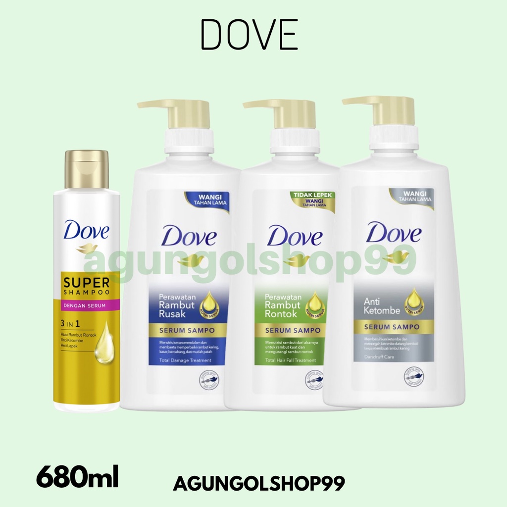 Jual Dove Shampoo Anti rontok 680ml | Shopee Indonesia