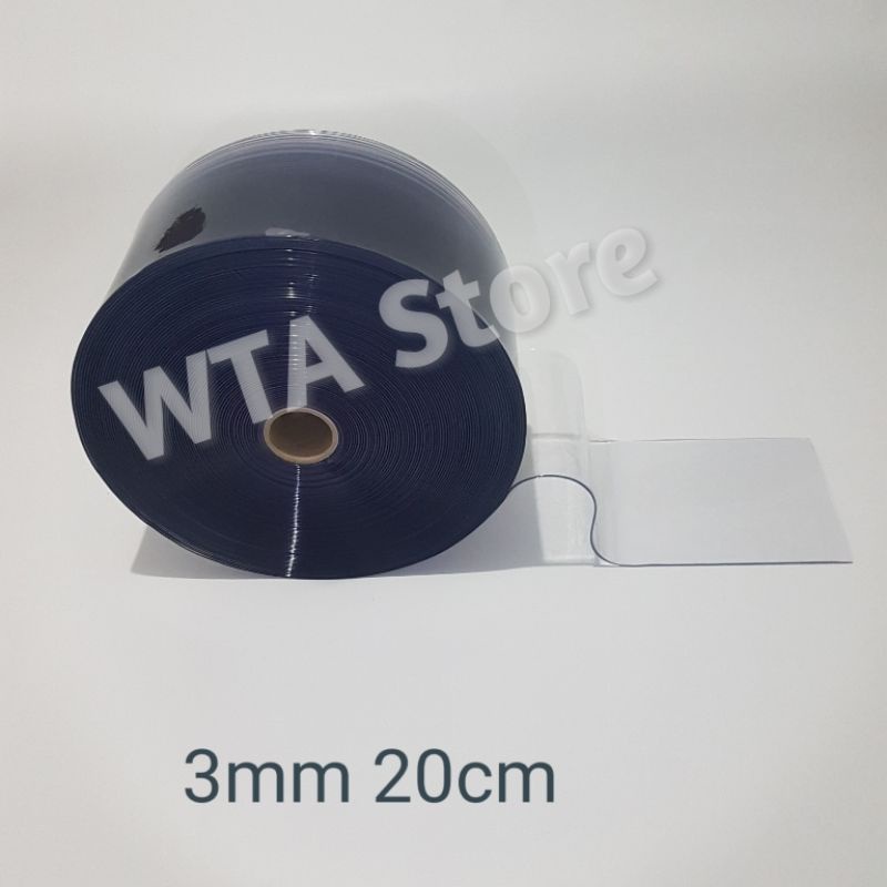 Jual TIRAI PVC STRIP CURTAIN TIRAI PLASTIK per Meter warna Clear Bening ...