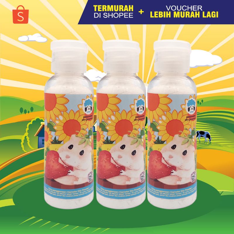 Jual BEDAK HAMSTER - Bedak Hamster Anti Kutu Obat Kutu Hamster Anti ...