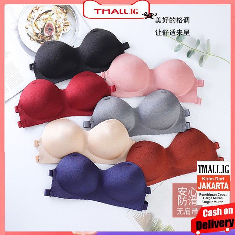 Jual ♕ Tmall ♕ TM-087 BH Bra push-up Invisible Strapless Tanpa Tali Anti Slip Sexy untuk Wanita ...
